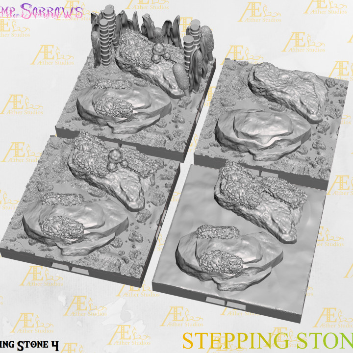 3D Printable KS1SOS30 – Stepping Stones by Aether Studios
