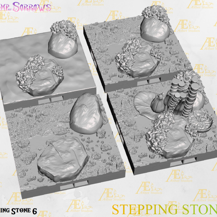 3D Printable KS1SOS30 – Stepping Stones by Aether Studios
