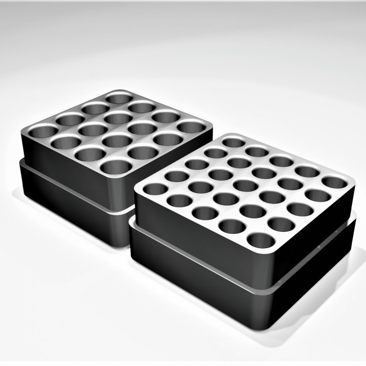 3D Printable AA & AAA Battery Holders by Eric Rubeck