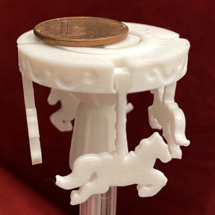 3D Printable Mini Carousel by lytta