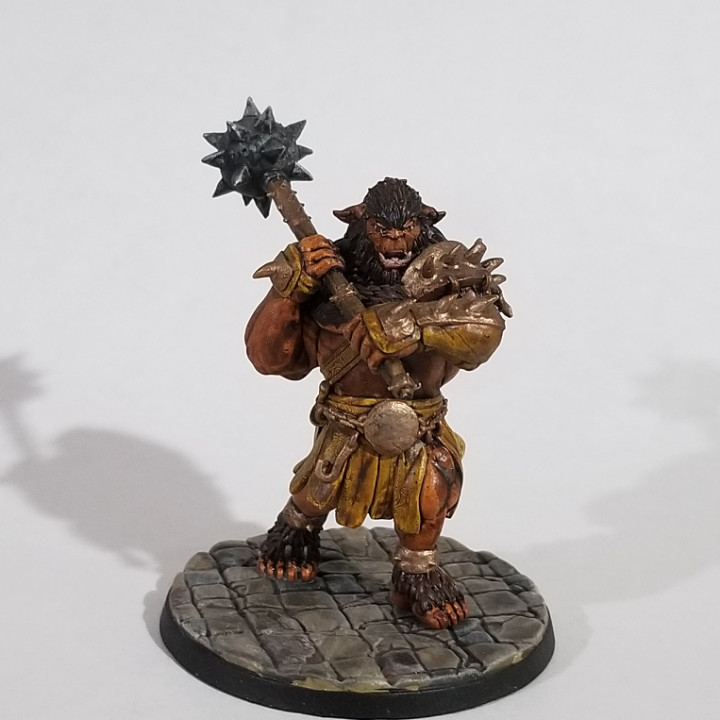 3D Print of Bugbear - Tabletop Miniature (Pre-Supported) by poptartsninja