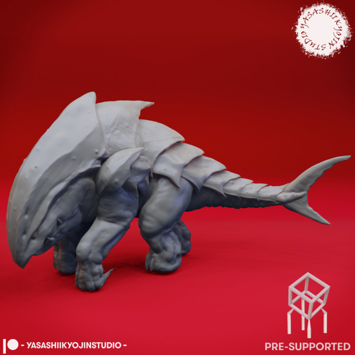 3D Printable Bulette - Tabletop Miniature (Pre-Supported) by Yasashii ...
