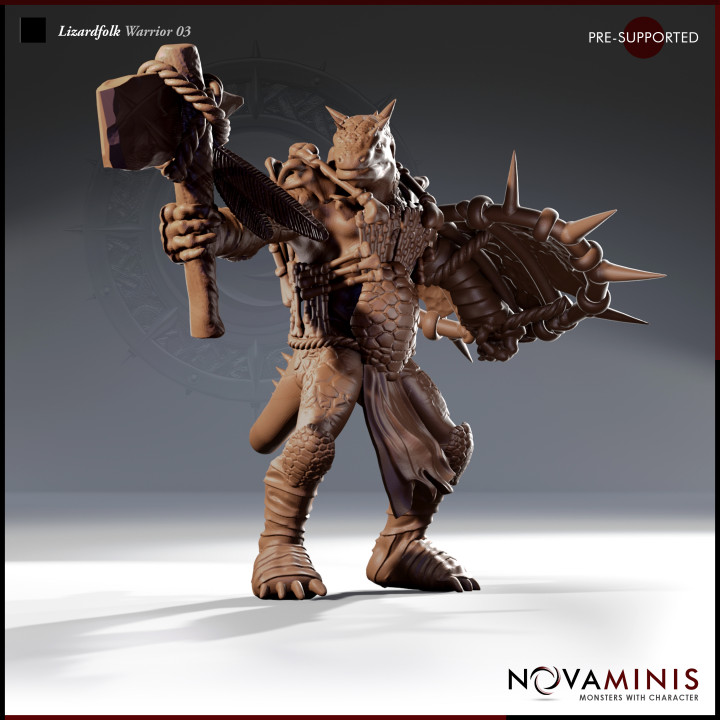 3D Printable The Ruins of Evermist: Lizardfolk Ceremonial Party by ...