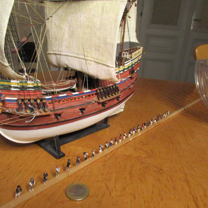 3D Printable Sailors and Officers to Crew Model Ships 1560-1670 by Alf ...