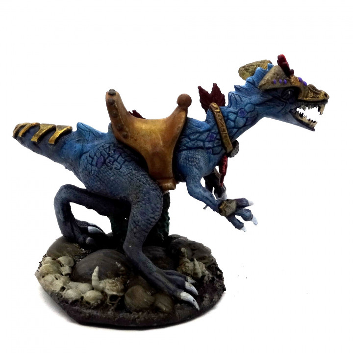 3D Printable Riding raptor resin miniature for D&D (with variants) by ...