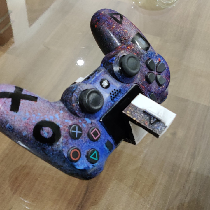 3D Printable PS4 remote holder/wall mount by Shaurya Khosla