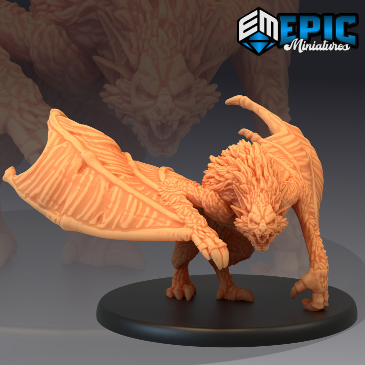 3D Printable Giant Bat / Blood Monster / Flying Animal / Vampire ...