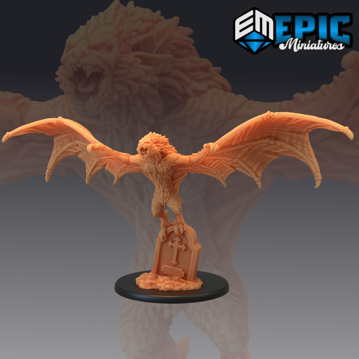 3D Printable Giant Bat Set / Blood Monster / Flying Animal / Vampire ...