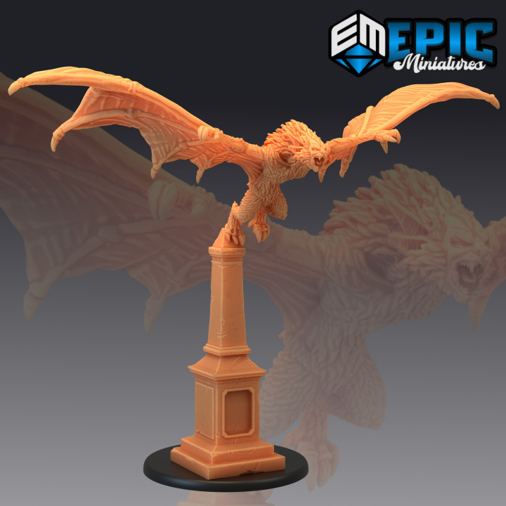 3D Printable Giant Bat Set / Blood Monster / Flying Animal / Vampire ...