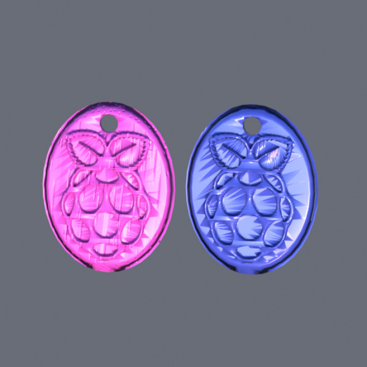 3D Printable Keychain: 'Raspberry Pi' by Idea Lab