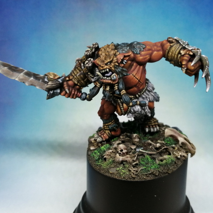 3D Printable Zhurk, the Bugbear Chief by Bite the Bullet