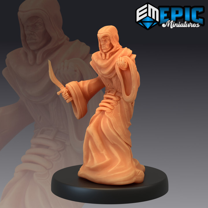3D Printable Yellow Cultist Dagger / Priest by Epic-Miniatures