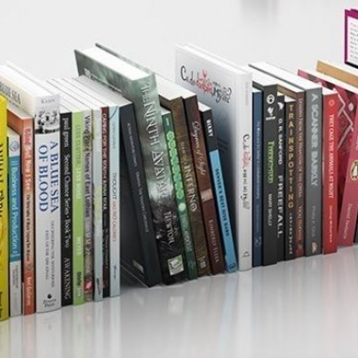 3D Printable 3d book model by james