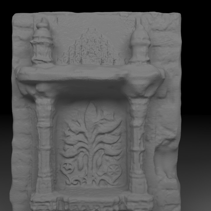 3D Printable Borsad Stepwell Niche 1 by Scan the World India