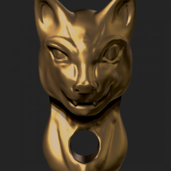 3D Printable cat bust by Yigitman