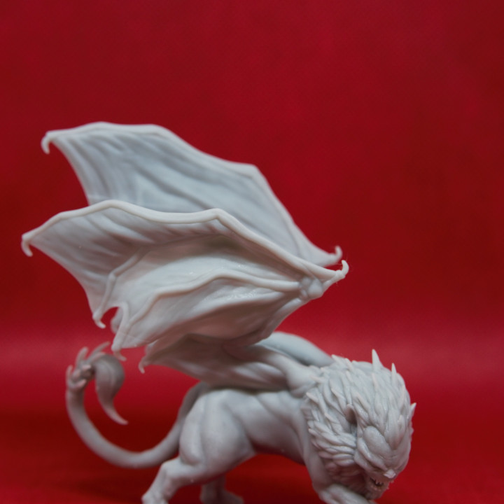 3D Printable Manticore - Tabletop Miniature (Pre-Supported) by Yasashii ...