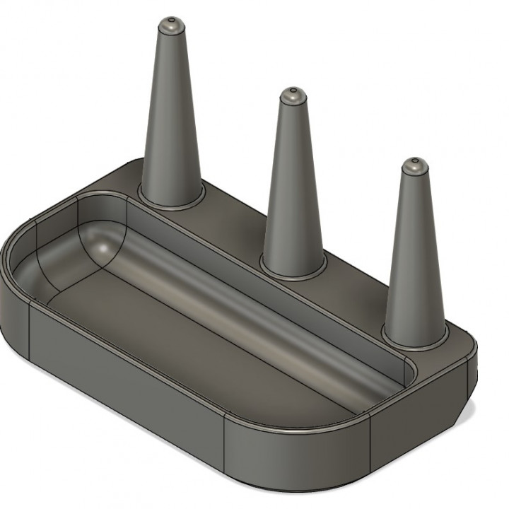 3D Printable Ring Holder Jewelry Organizer by Devan Metz