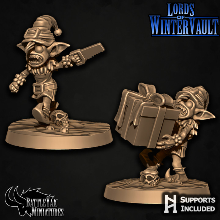 3D Printable Little Helper Two-Pack C by Battle Yak Miniatures
