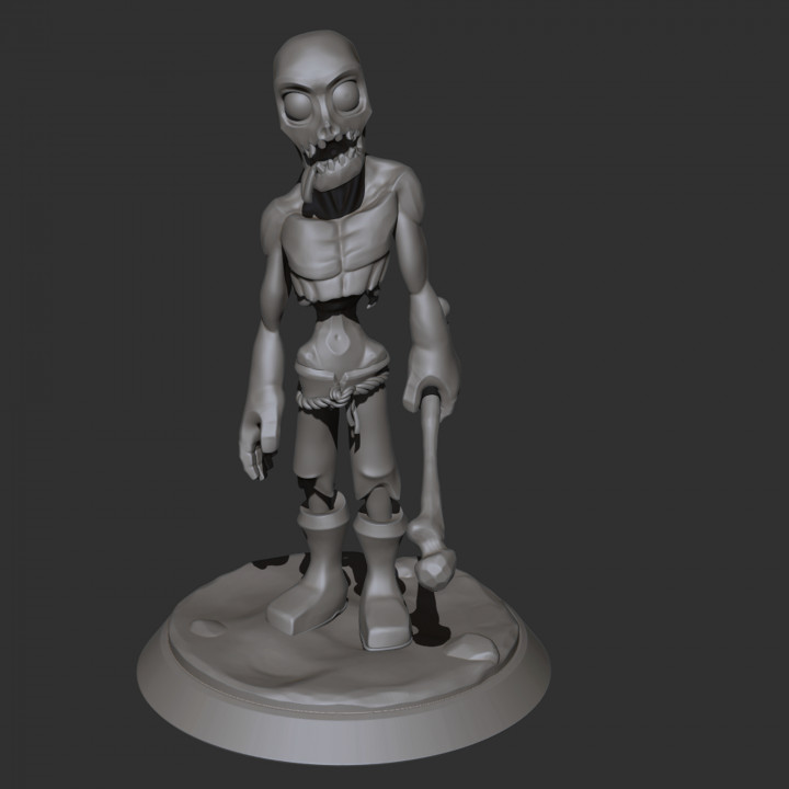 3D Printable Stylized Zombie by Edge Miniatures