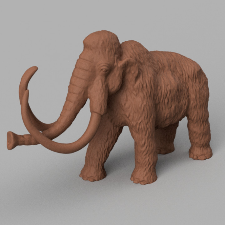 3D Printable Mamouth by anthony