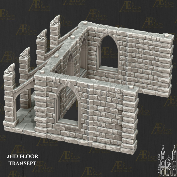3D Printable AEGOTH01 - Gothic Cathedral by Aether Studios
