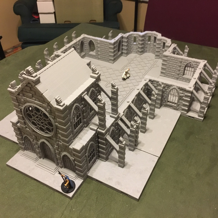 3D Printable AEGOTH01 - Gothic Cathedral by Aether Studios