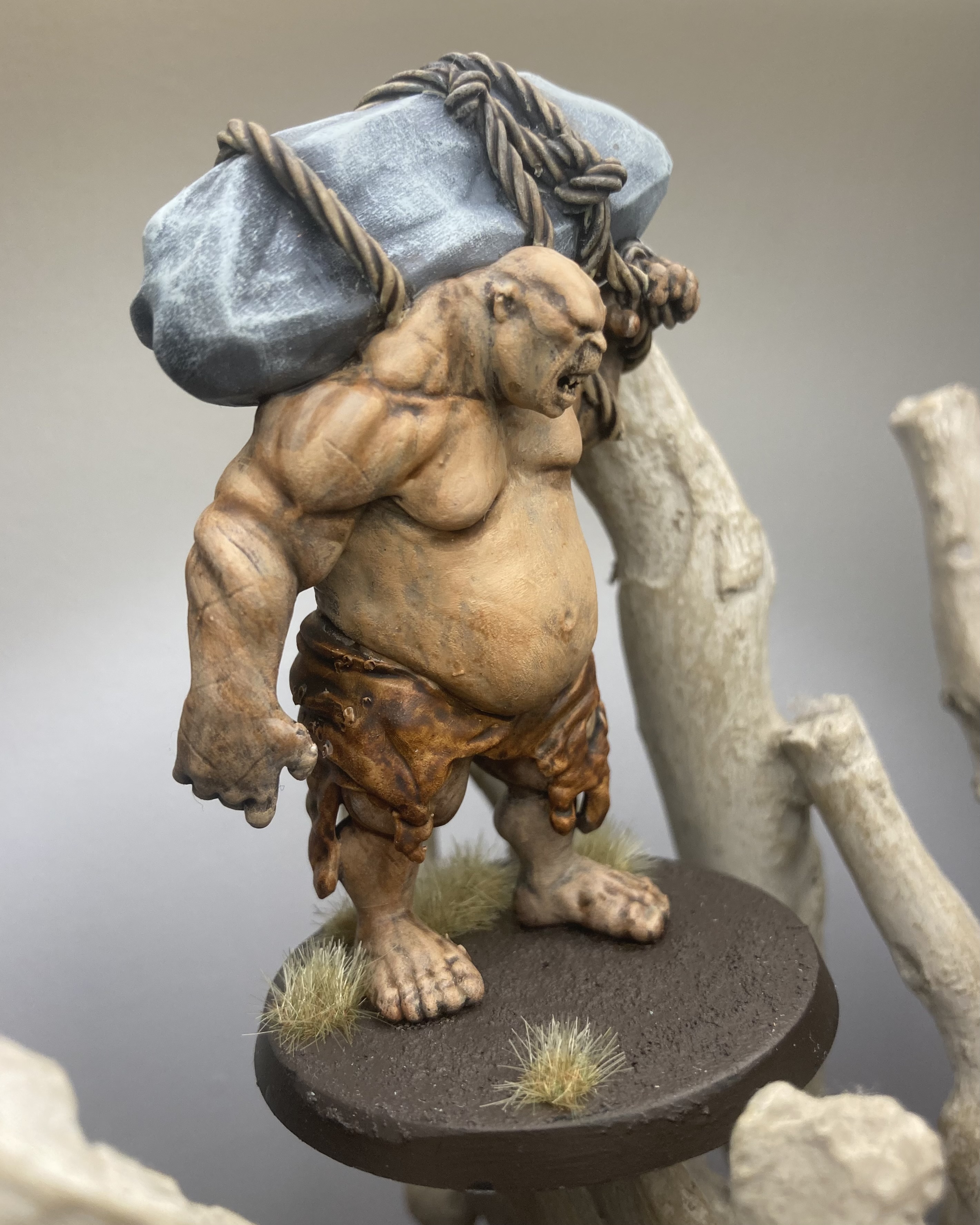 3D Printable Ogre - Tabletop Miniature (Pre-Supported) by YKS Miniatures