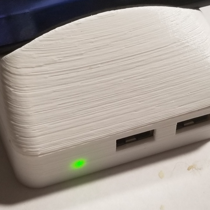 3D Printable LED mod for lower half of Mini Switch Dock by Charles Arndt