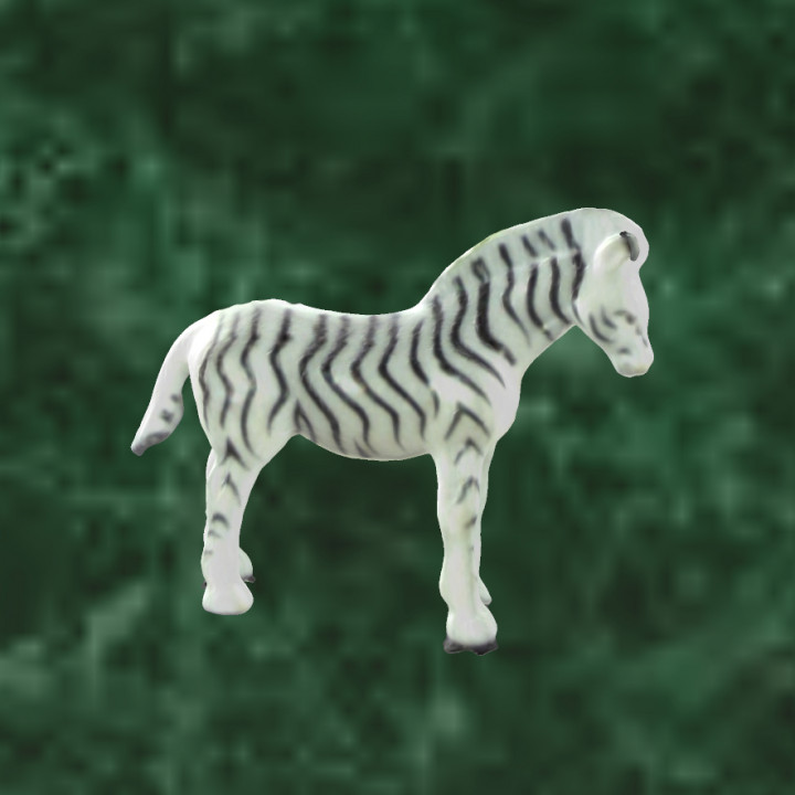 3D Printable Zebre by anthony