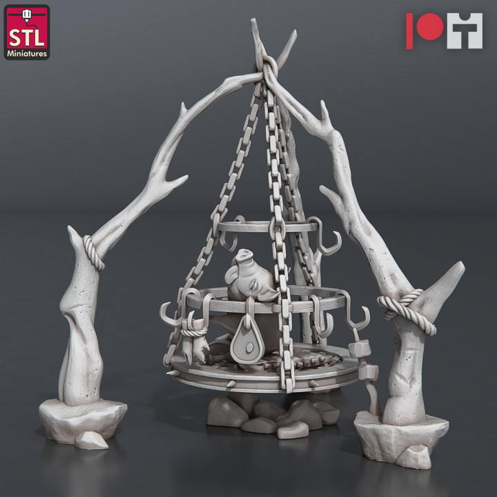 3D Printable Butcher Set by STL Miniatures