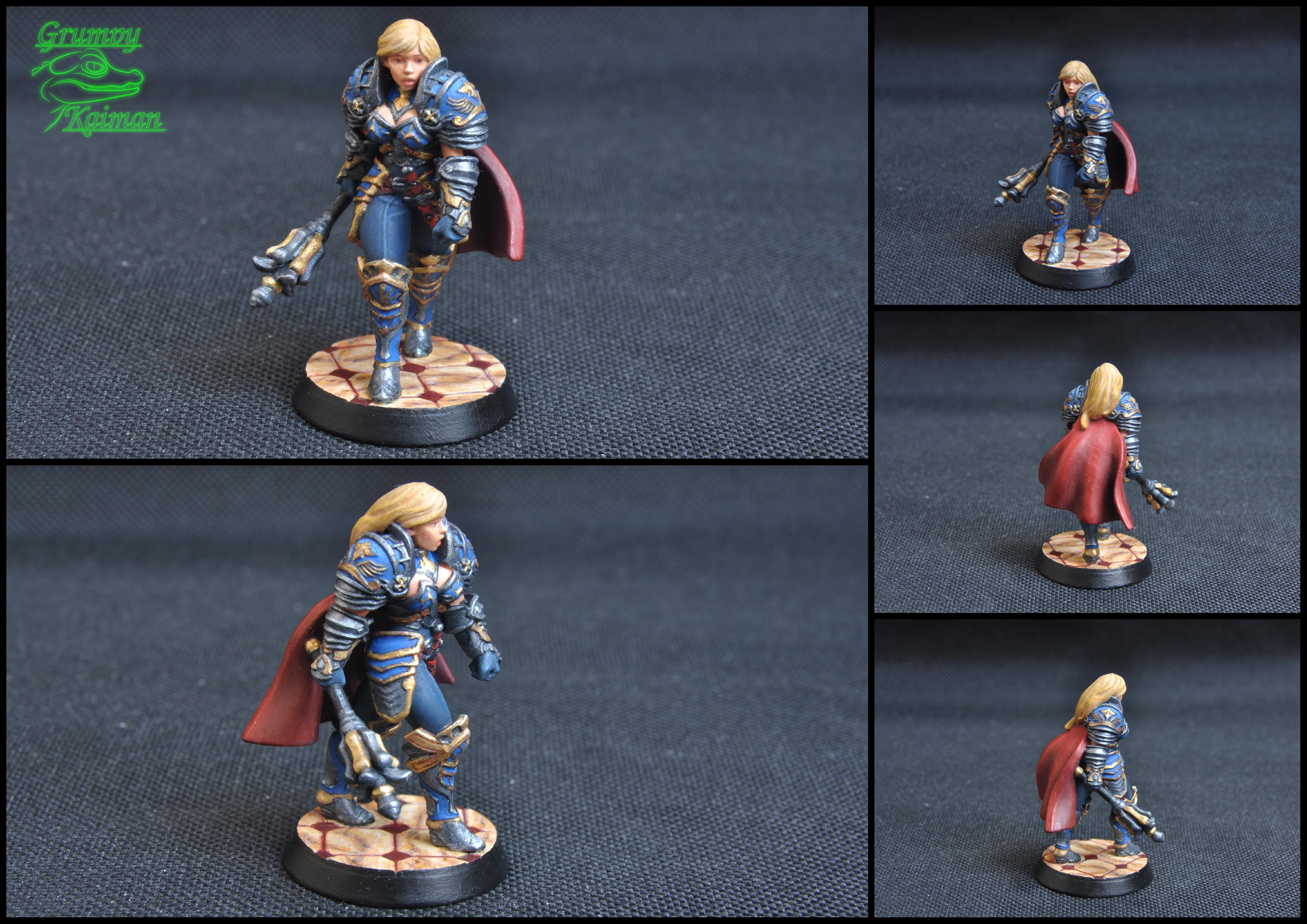 3D Printable Caliope - Female knight- 32mm - DnD by RN Estudio
