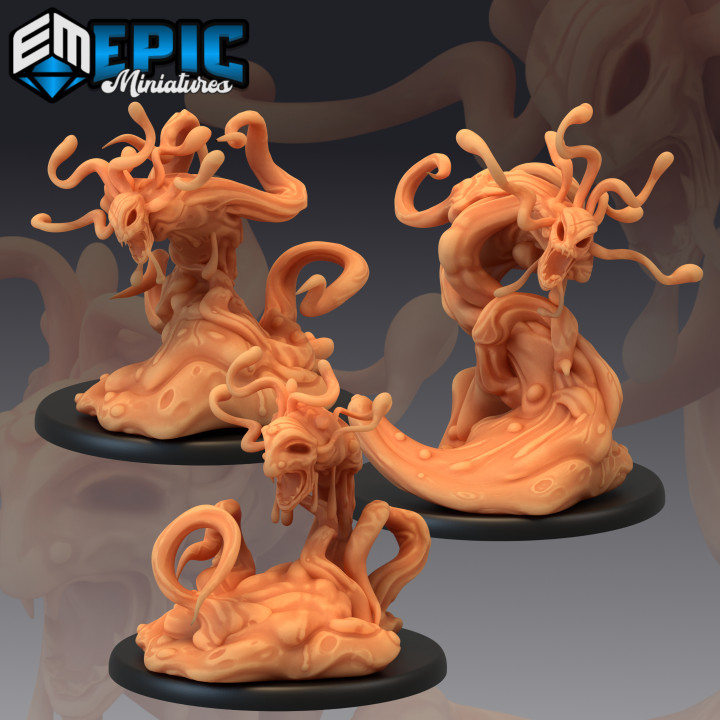 3D Printable Formless Spawn Set / Ooze Monster / Slime Creature ...