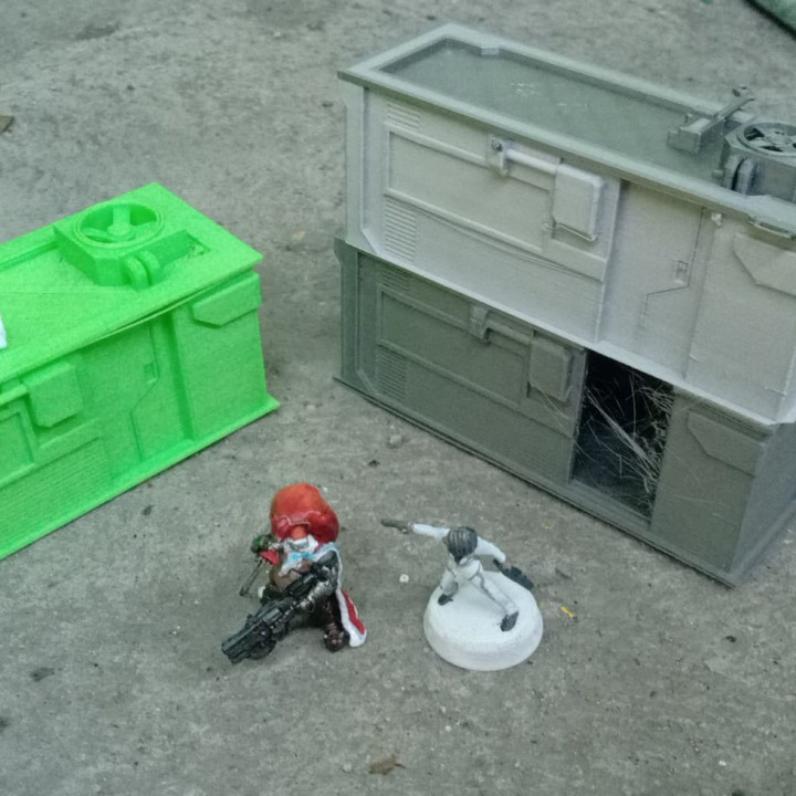 3D Printable CYBER TERRAIN JANUARY 2021 by PAPSIKELS MINIATURES