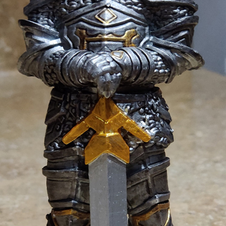 3D Print of Aaron- knight - 32mm - DnD by andymorris