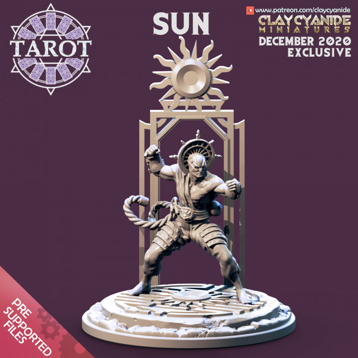 3D Printable Sun by Clay Cyanide Miniatures
