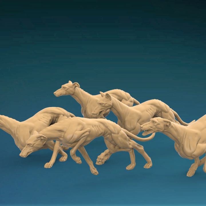 3D Printable Giant hunt dogs by Herospawnspot