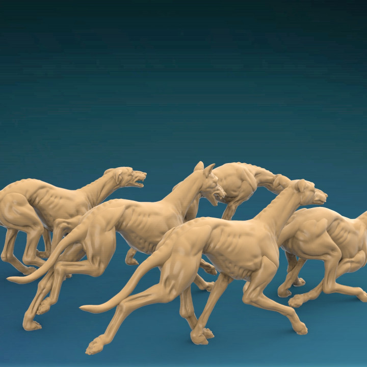 3D Printable Giant hunt dogs by Herospawnspot