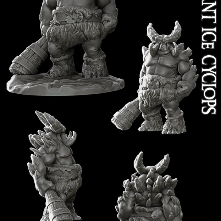 3D Printable Giant Ice Cyclops by RocketPigGames
