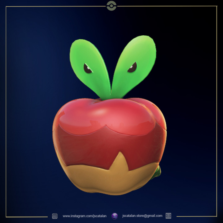 3D Printable Applin (pokemon) by Jose Catalan