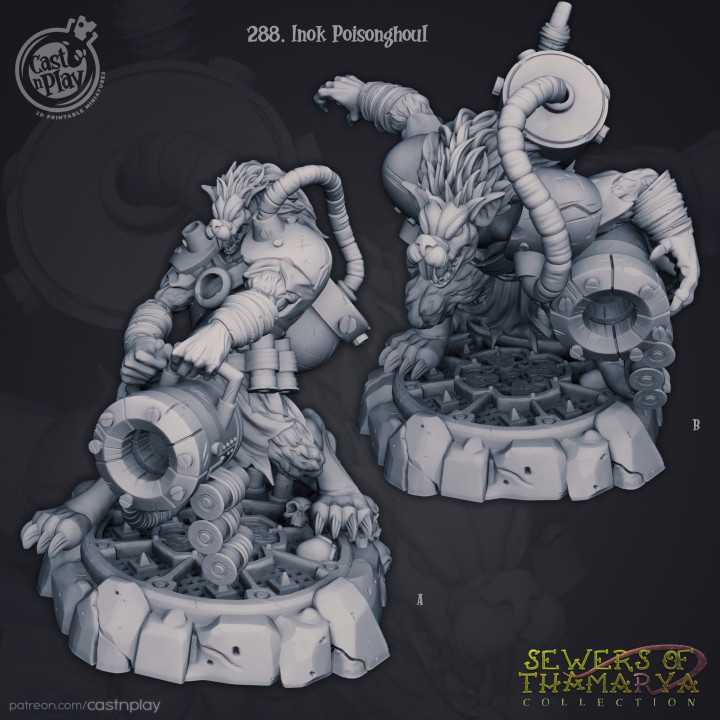 3D Printable Inok Poisonghoul (Pre-Supported) by Cast n Play