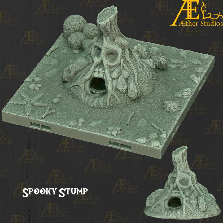 3D Printable AEWEEN04 - Spooky Trees by Aether Studios