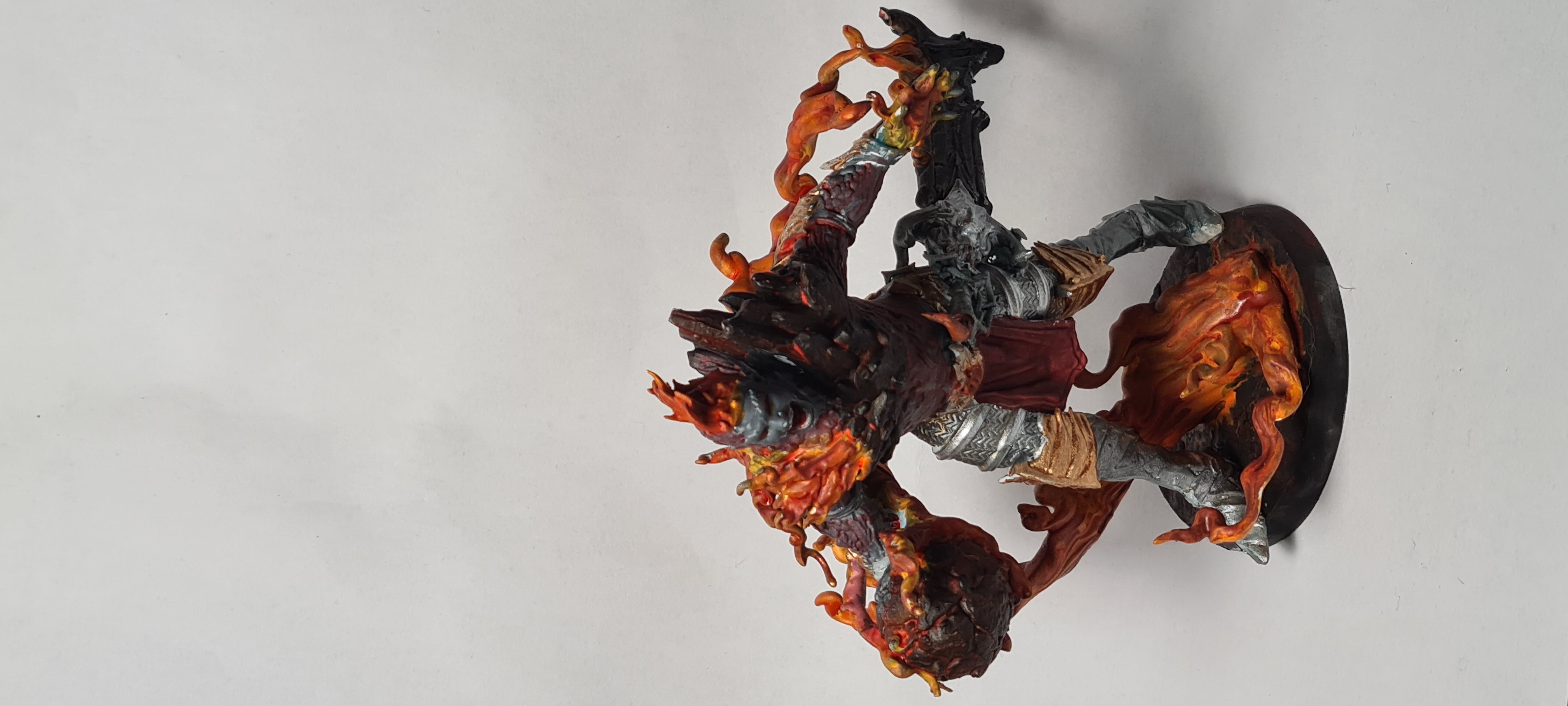 3D Printable Fire Giant (Male Pose 1) by Mini Monster Mayhem