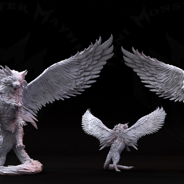 3D Printable Great tressym Familiar by Mini Monster Mayhem