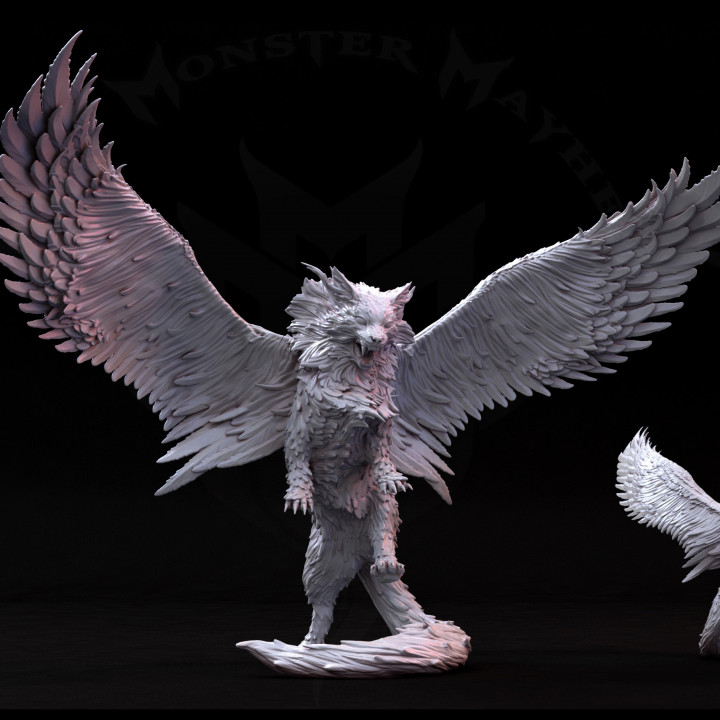 3D Printable Great tressym Familiar by Mini Monster Mayhem
