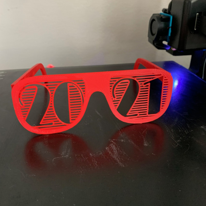 3D Printable 2021 Shutter Shades by Sabrina Russell