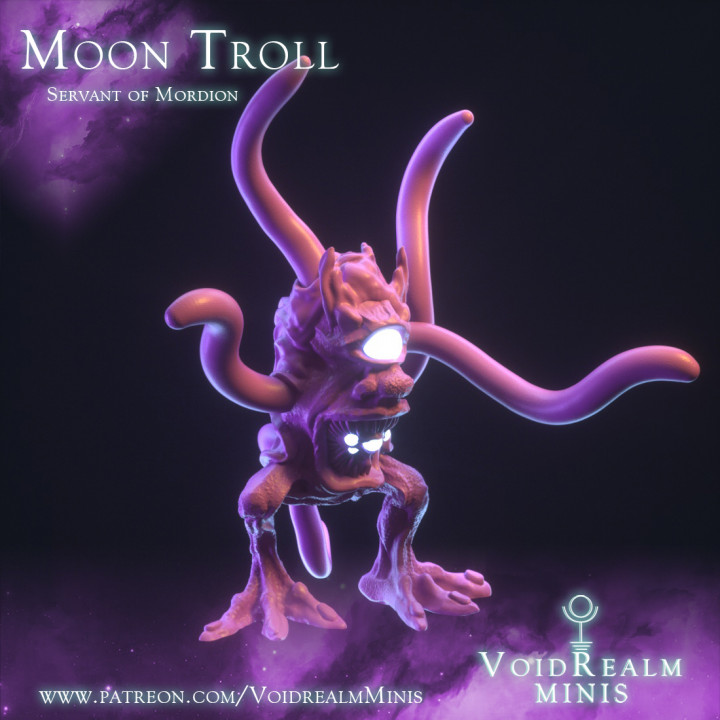 3D Printable Moon Troll by VoidRealm Minis