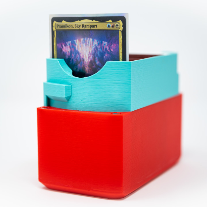 3D Printable Magnetic Locking Rectangluar MTG Deckbox, Commander Sized ...
