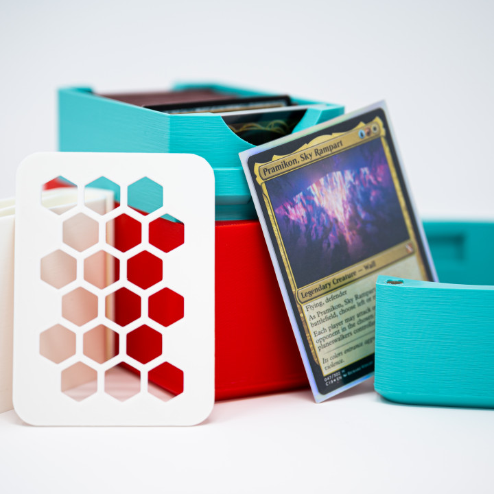 3D Printable Magnetic Locking Rectangluar MTG Deckbox, Commander Sized ...