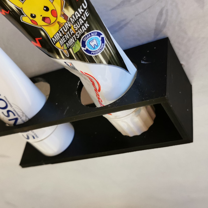 3D Printable Toothpaste holder by Roger Persson
