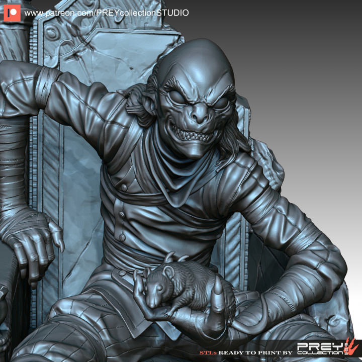 3D Printable RAT KING by Alex